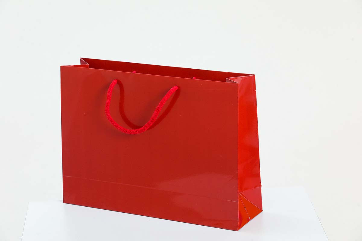 Medium Red Glossy Laminated Uk Carrier Bags – VR PACKAGING UK