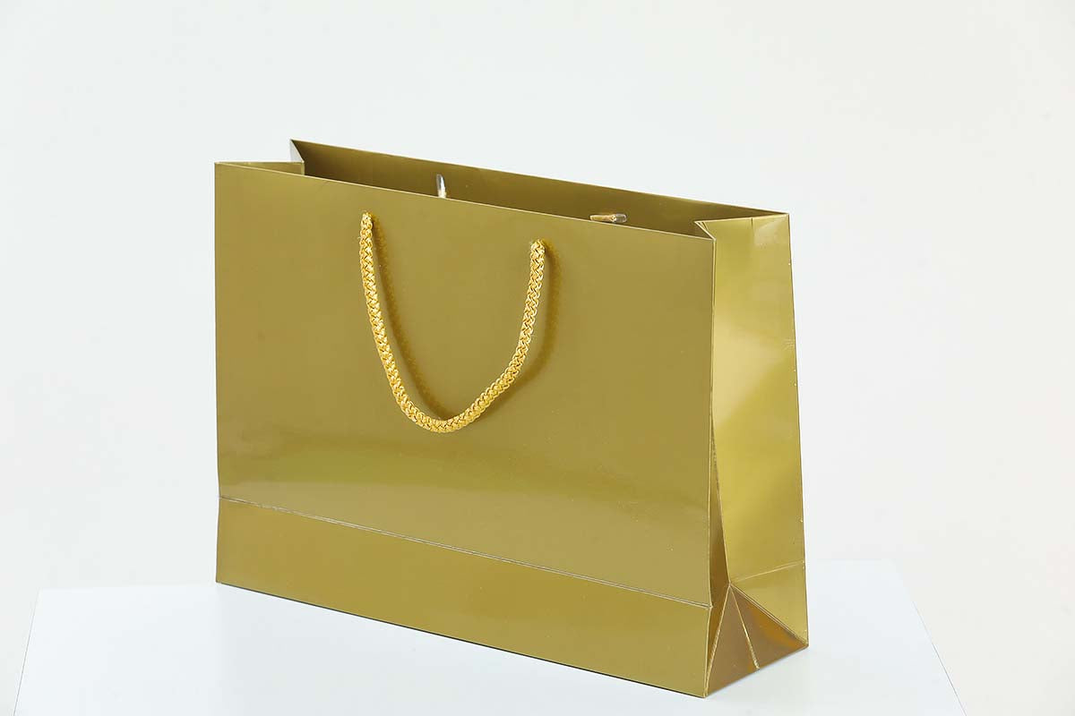 Medium Gold Glossy Laminated Uk Carrier Bags – VR PACKAGING UK