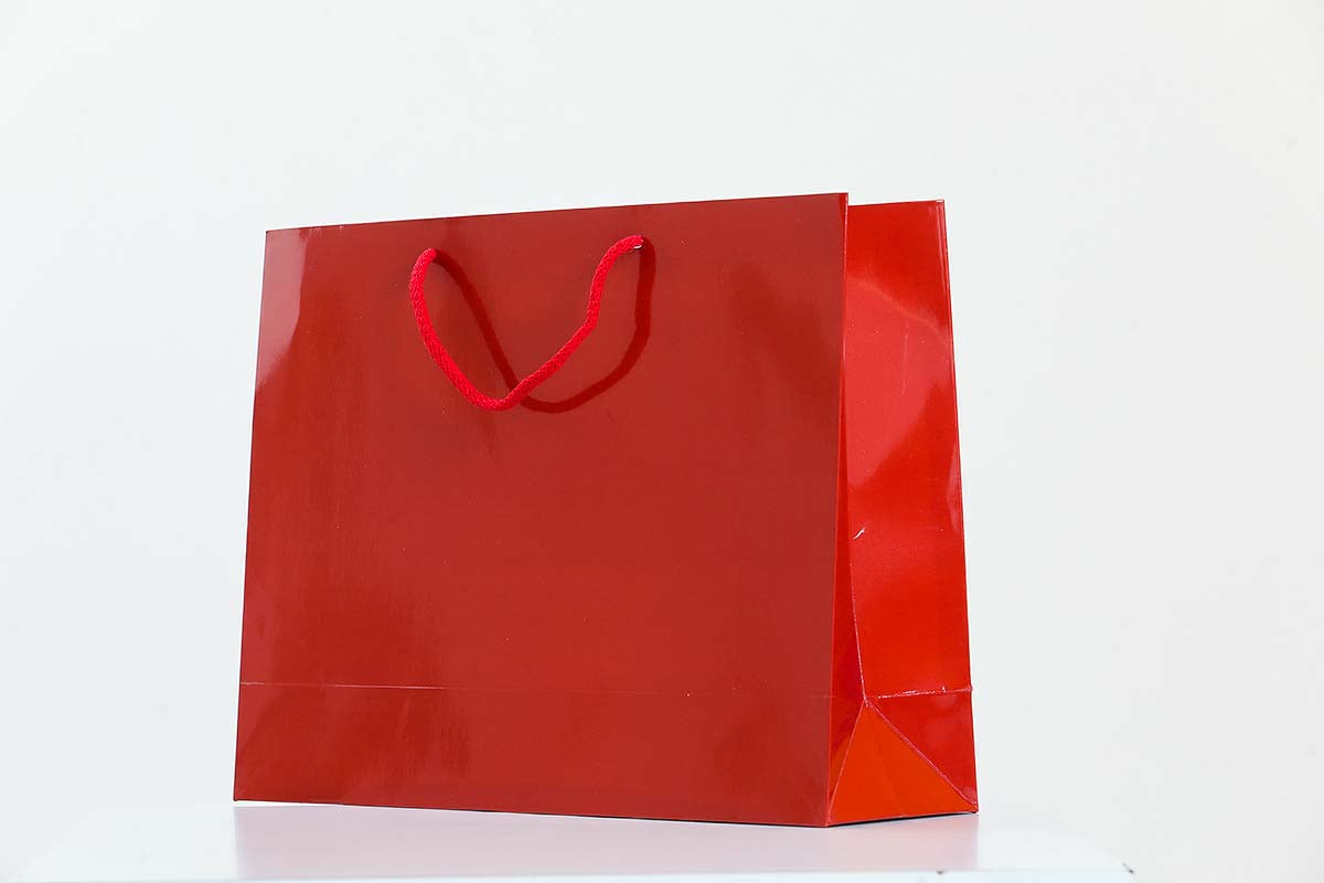 Large Red Glossy Laminated Uk Carrier Bags – VR PACKAGING UK
